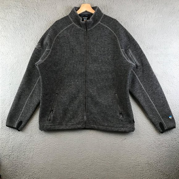 Kuhl | Jackets & Coats | Mens Kuhl Gray Wool Blend 4 Zip Pullover Thumb ...
